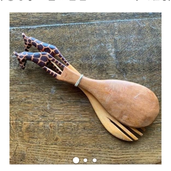Kitchen | Authentic African Wooden Serving Utensils | Poshmark
